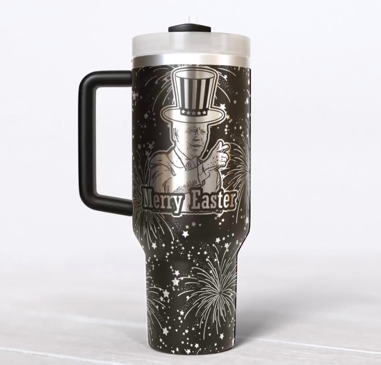 Merry Easter - Fireworks 40oz Wrap SVG