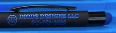 Black / Anodized Metal - Stylus Pens | Diode Designs LLC